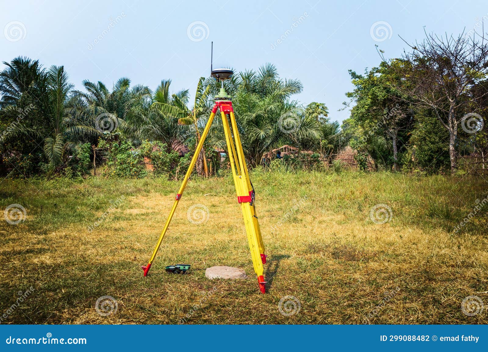 GPS Device for Surveying at the Work Site Stock Photo - Image of ...
