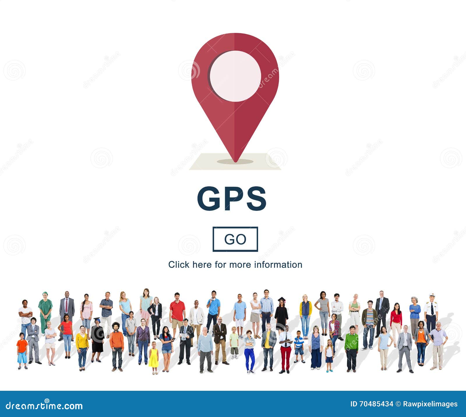 GPS Direction Electronic Guide Location Track Concept Stock Photo ...