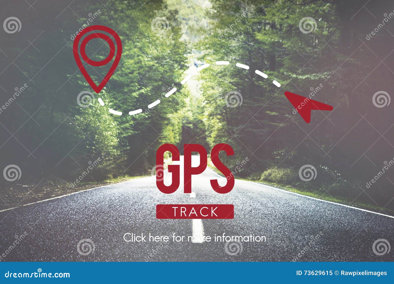GPS Global Position Search Technology Track Concept Stock Image - Image ...