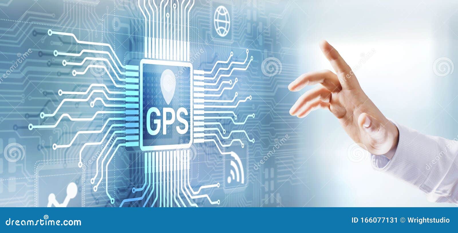 GPS Global Positioning System Navigation Technology Concept. Stock Image - Image of destination ...