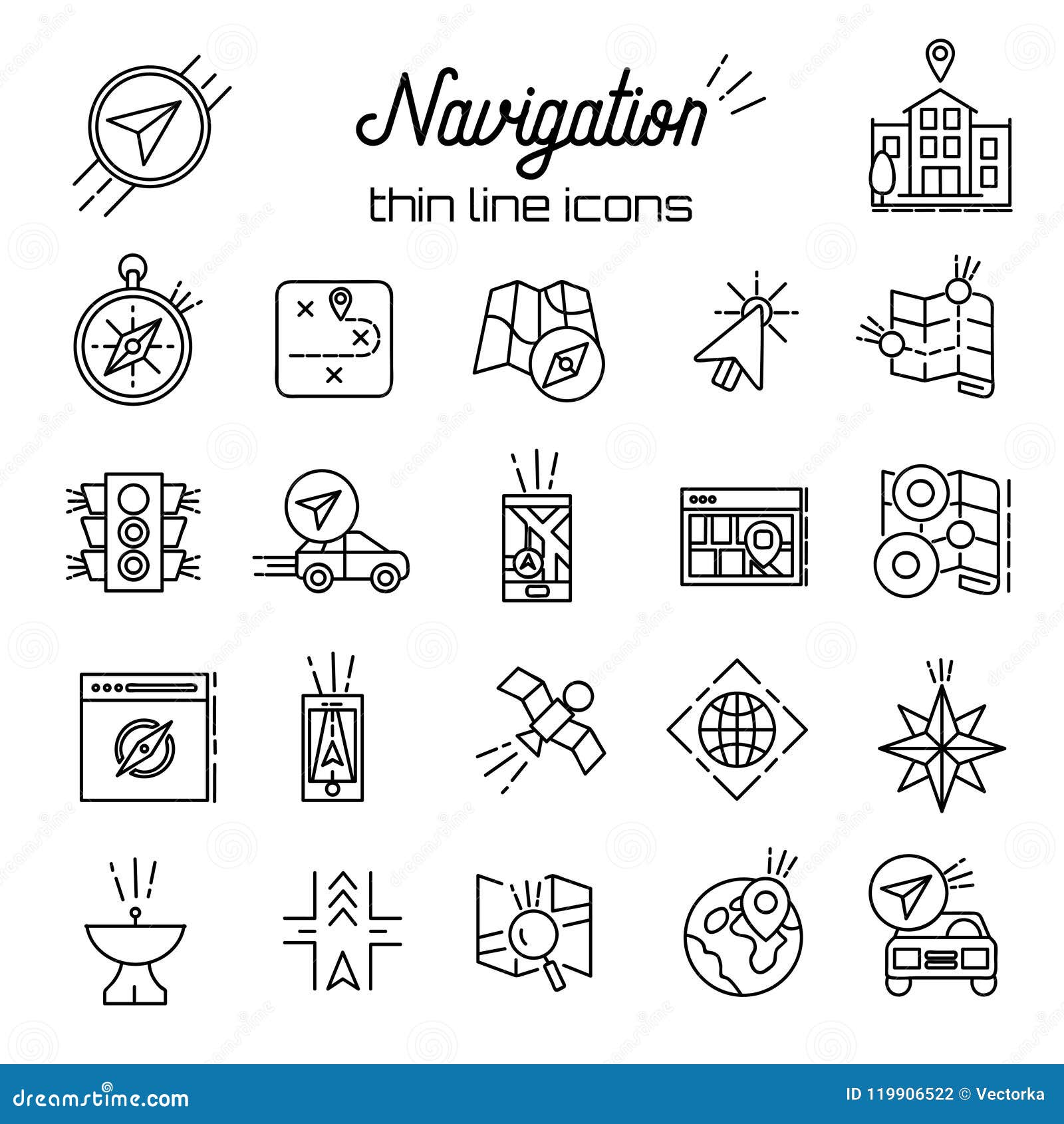 Cartography And Topography Icon Set. Maps Vector Illustration ... Cartography And Topography Icon Set. Maps Vector Illustration ...
