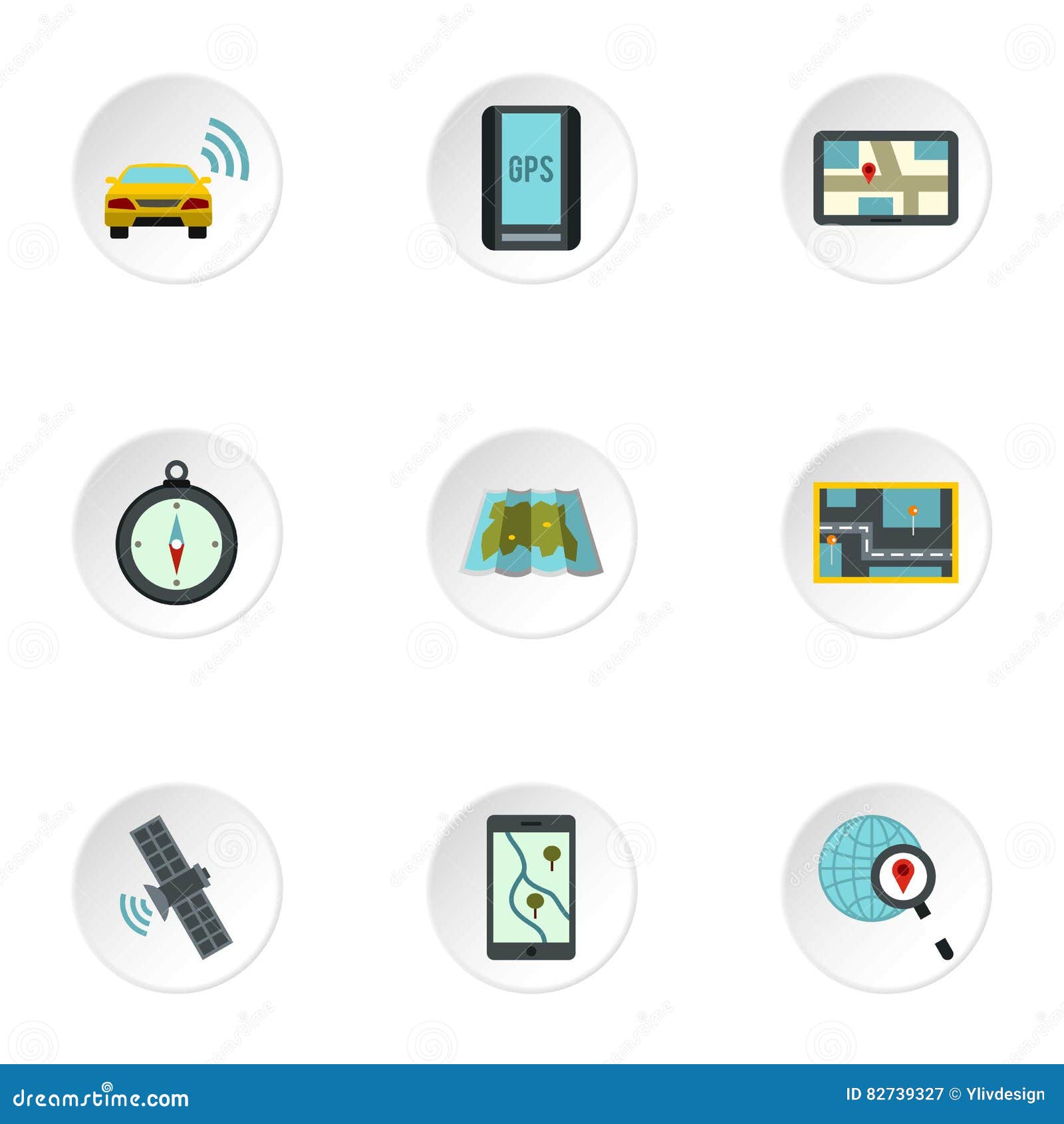 Gps Icons Set Stock Illustrations – 16,847 Gps Icons Set Stock ...