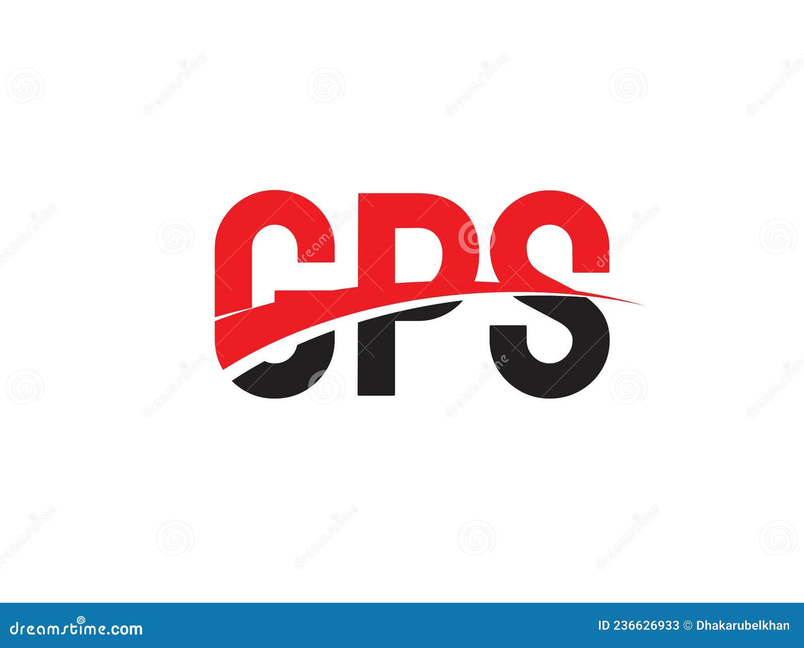 GPS Letter Initial Logo Design Vector Illustration Stock Vector ...