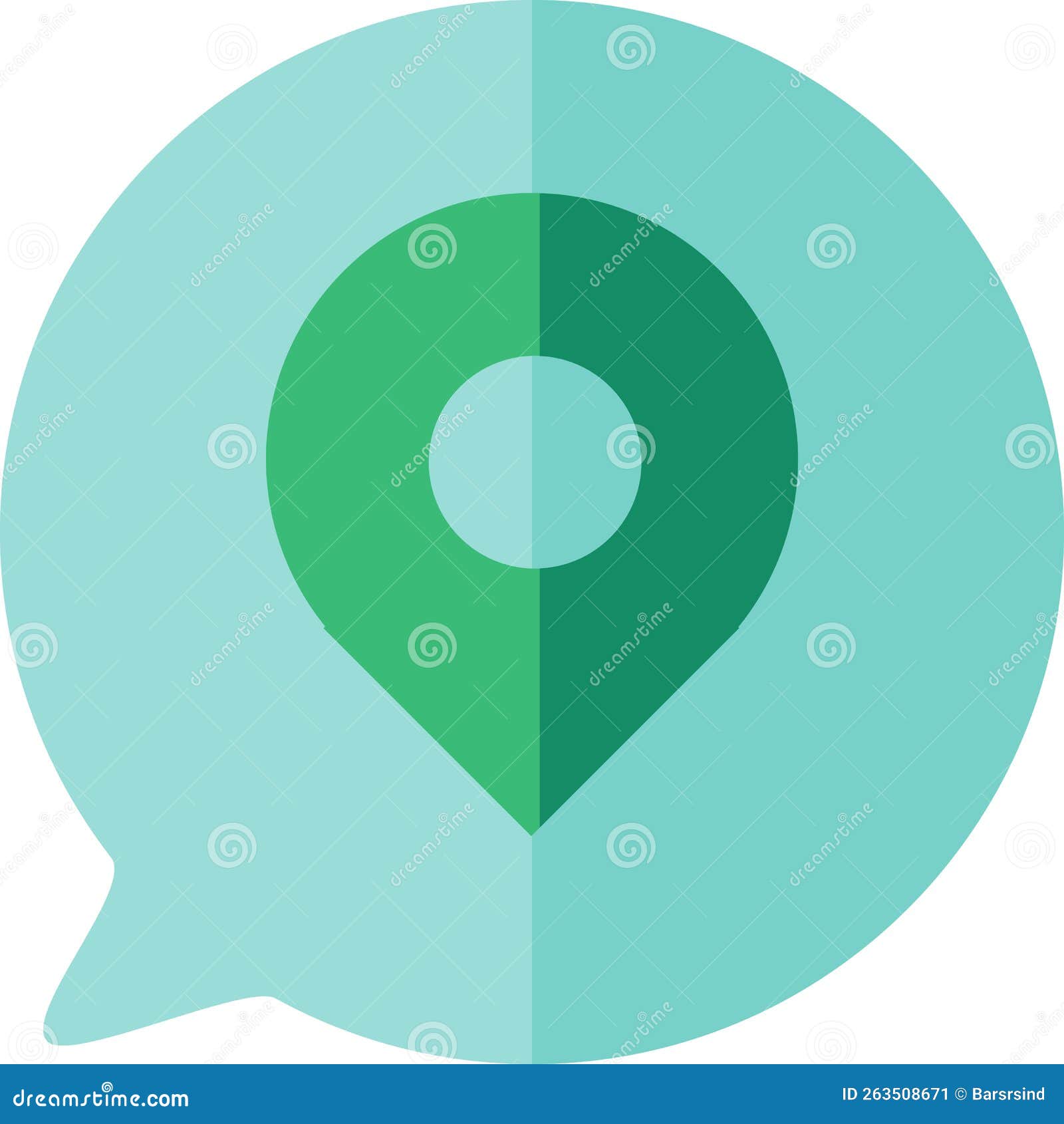 Gps Location Mobile Phone App Button Icon Vector Stock Vector ...