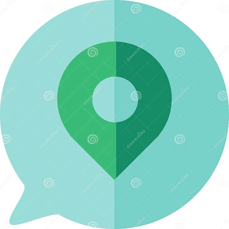 Gps Location Mobile Phone App Button Icon Vector Stock Vector - Illustration of showing, pointer ...