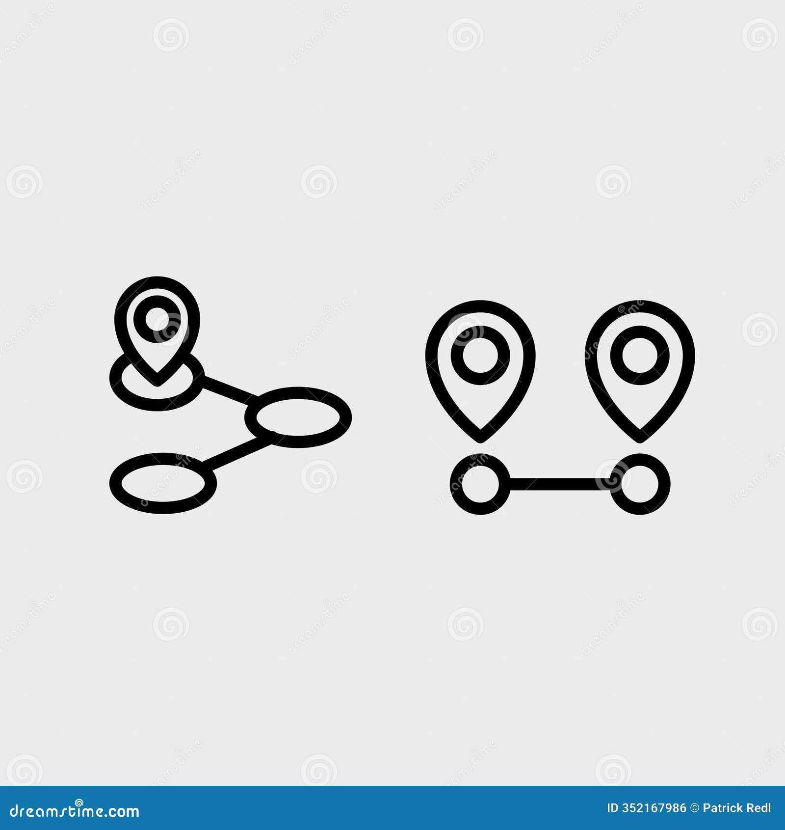 GPS, Location, Navigation and Direction Vector Symbol Set Stock ...