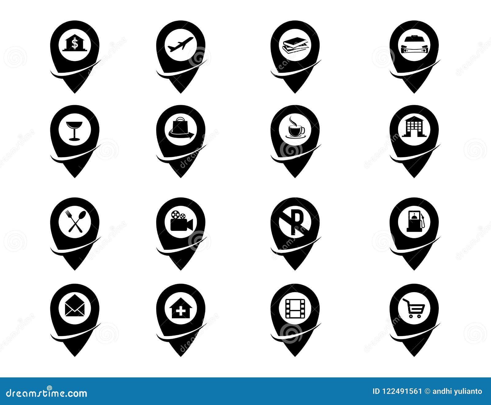 Gps Location Pointer Vectogps Location Pointer Vector Icon Logo Design ...