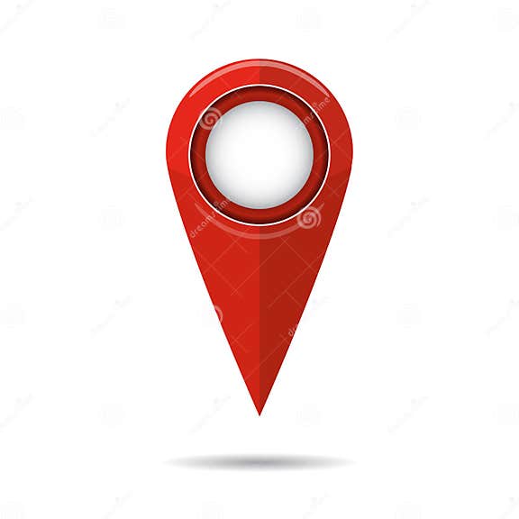 Map Pointer Flat Icon. GPS Location Symbol. Vector Illustration. Stock Vector - Illustration of ...