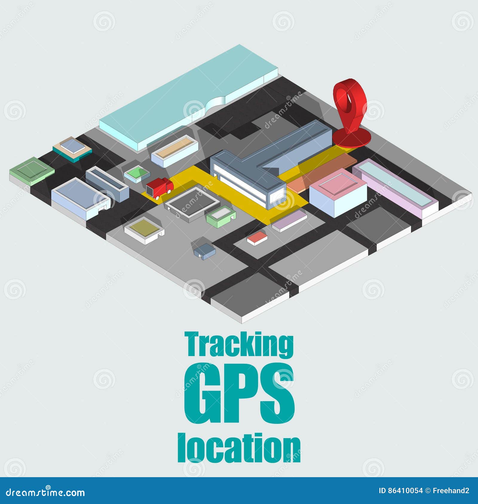 Gps locations flat design stock illustration. Illustration of isomatric ...