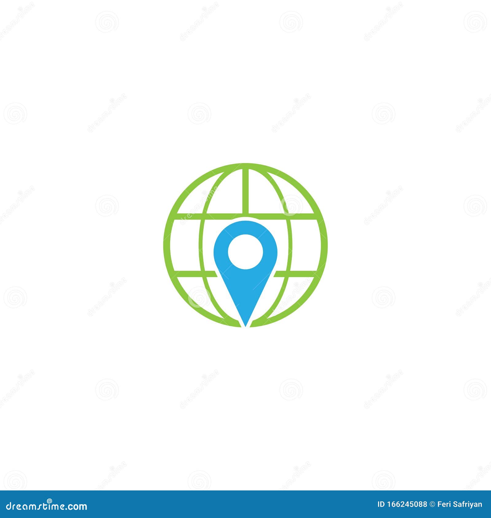 GPS logo template vector stock vector. Illustration of symbol - 166245088