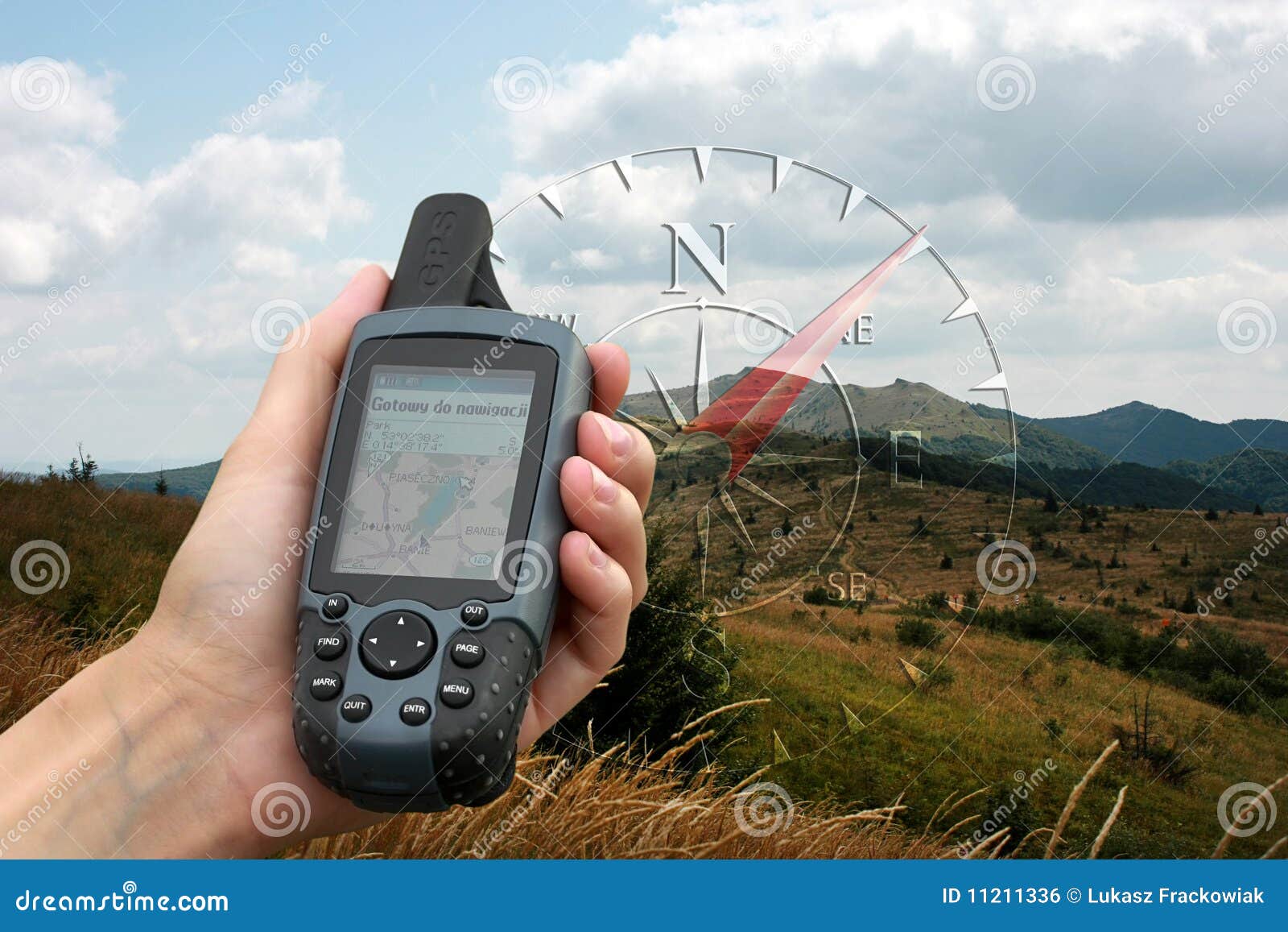 GPS with map stock photo. Image of gadget, guide, button - 11211336