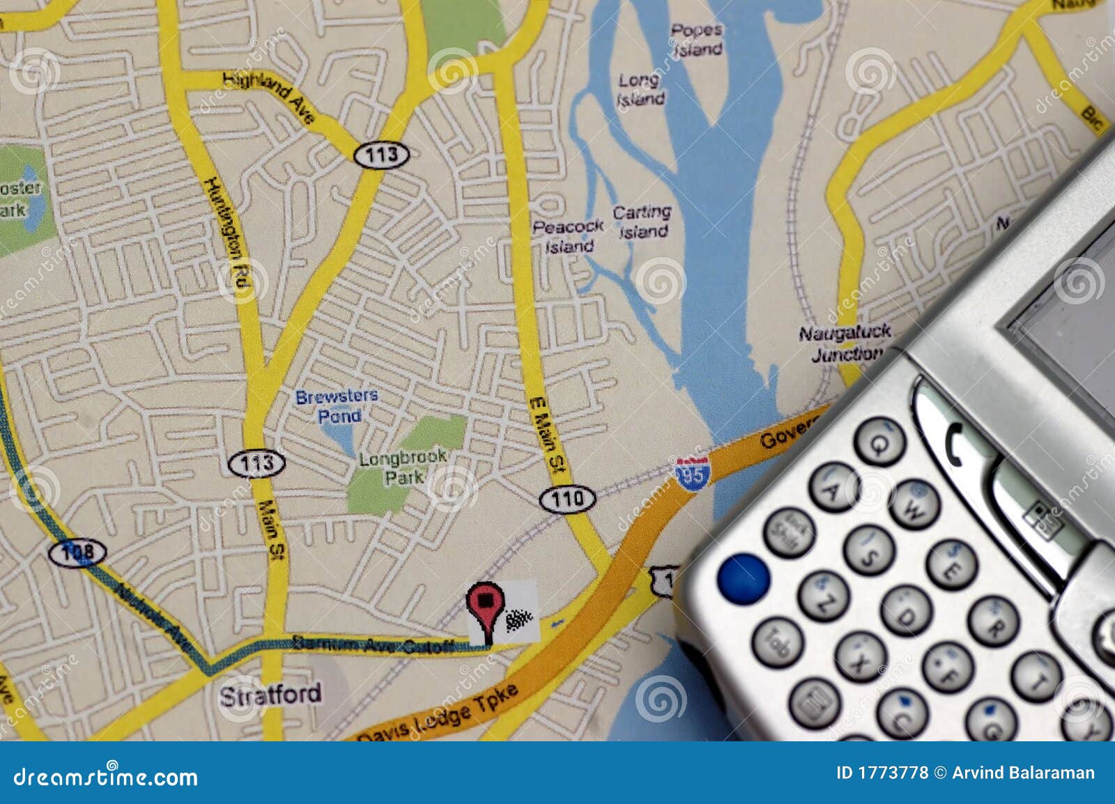 GPS and MAP stock photo. Image of automotive, player, dash - 1773778