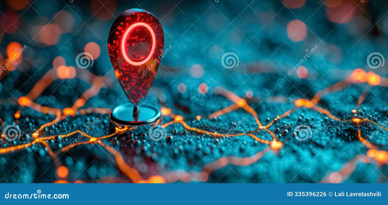 GPS Map, Digital Pin Address Location on Mobile Apps Stock Illustration ...