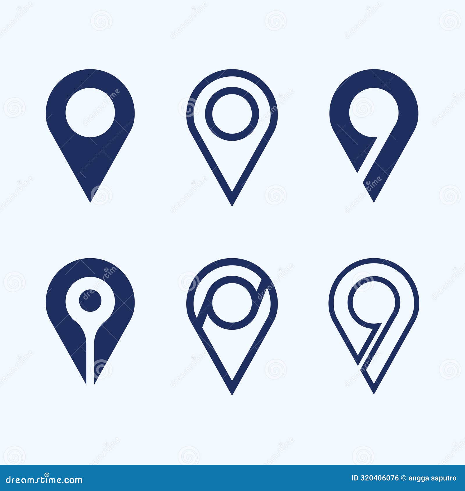 GPS and MAP Logo Navigator Sign Location Symbol Design Vector ...