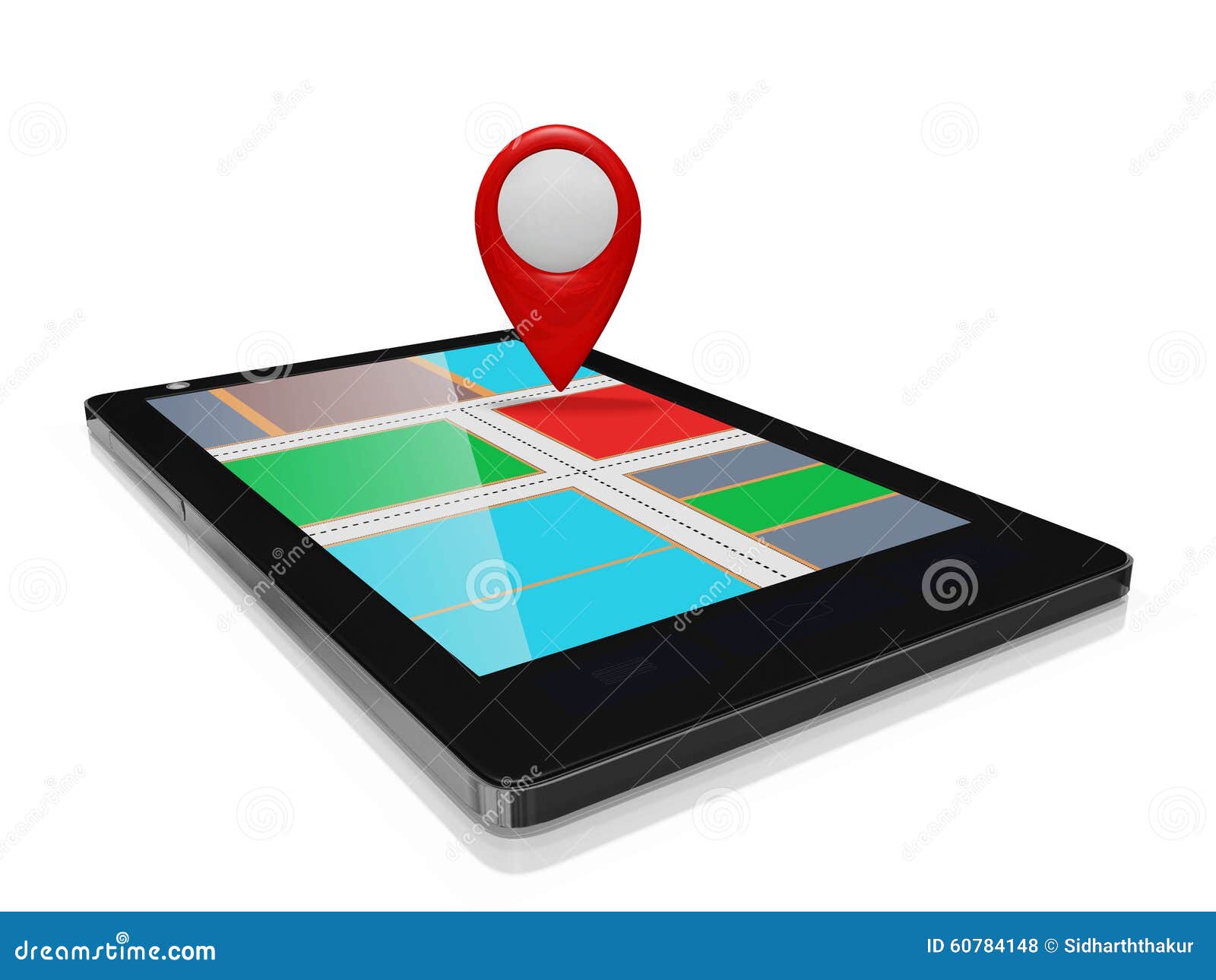 GPS Map Marker on a Smart Phone Mobile Stock Photo - Image of mobility ...