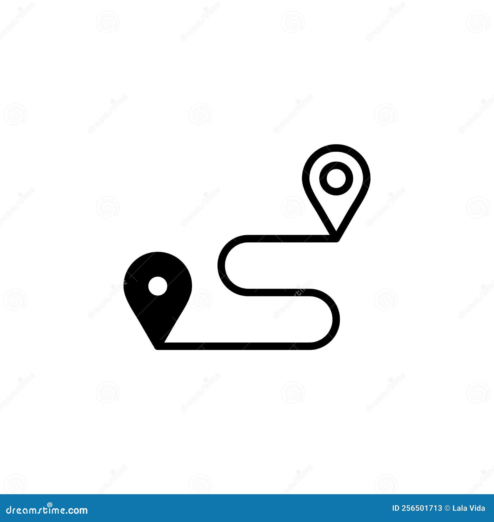 GPS, Map, Navigation, Direction Icon Vector Illustration Logo Template ...