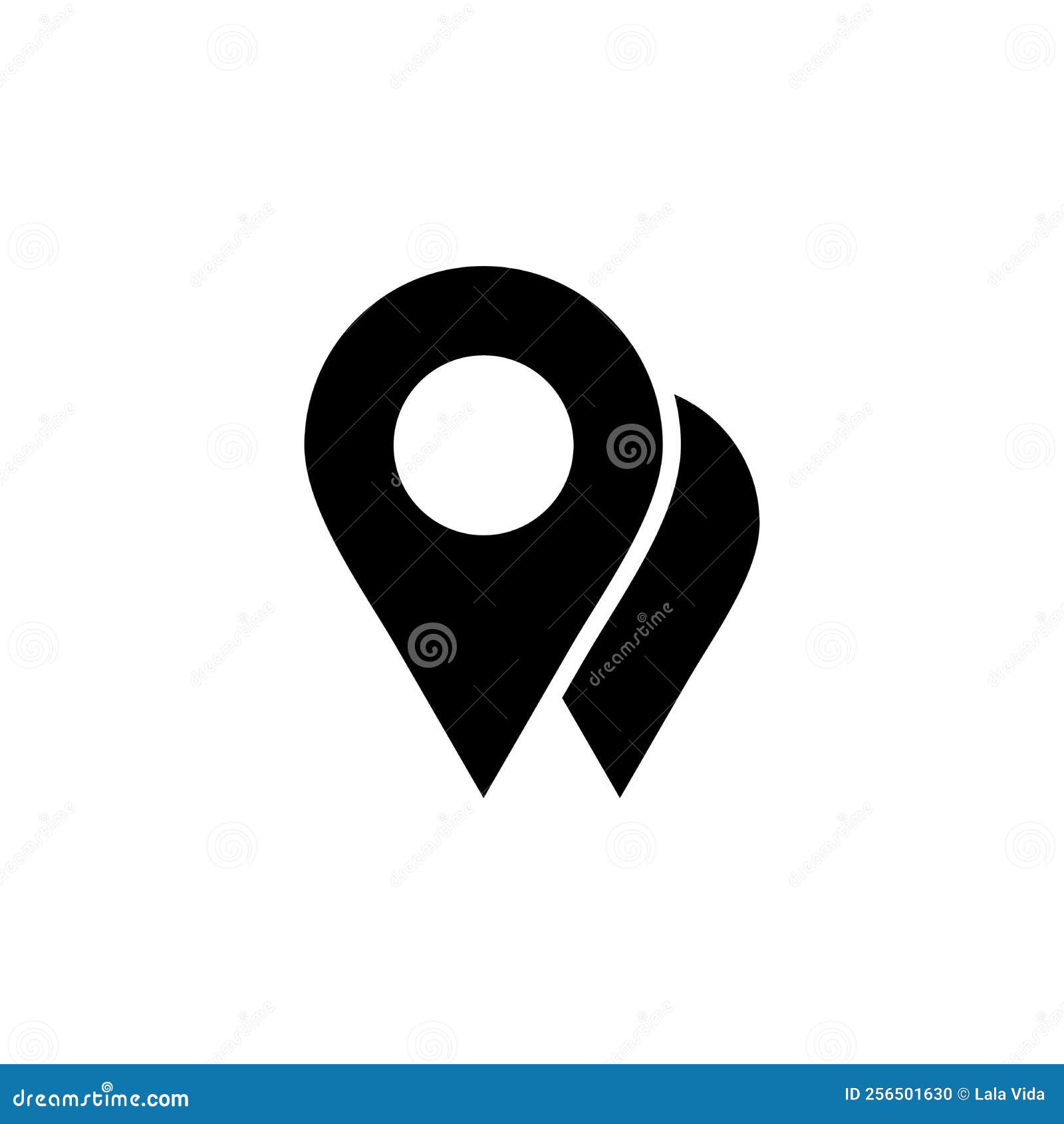 GPS, Map, Navigation, Direction Icon Vector Illustration Logo Template ...