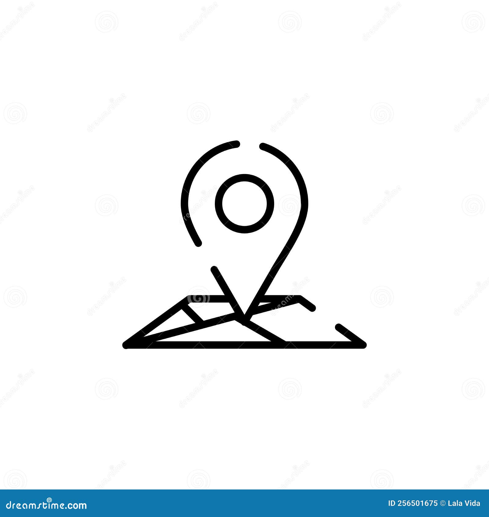 GPS, Map, Navigation, Direction Icon Vector Illustration Logo Template ...