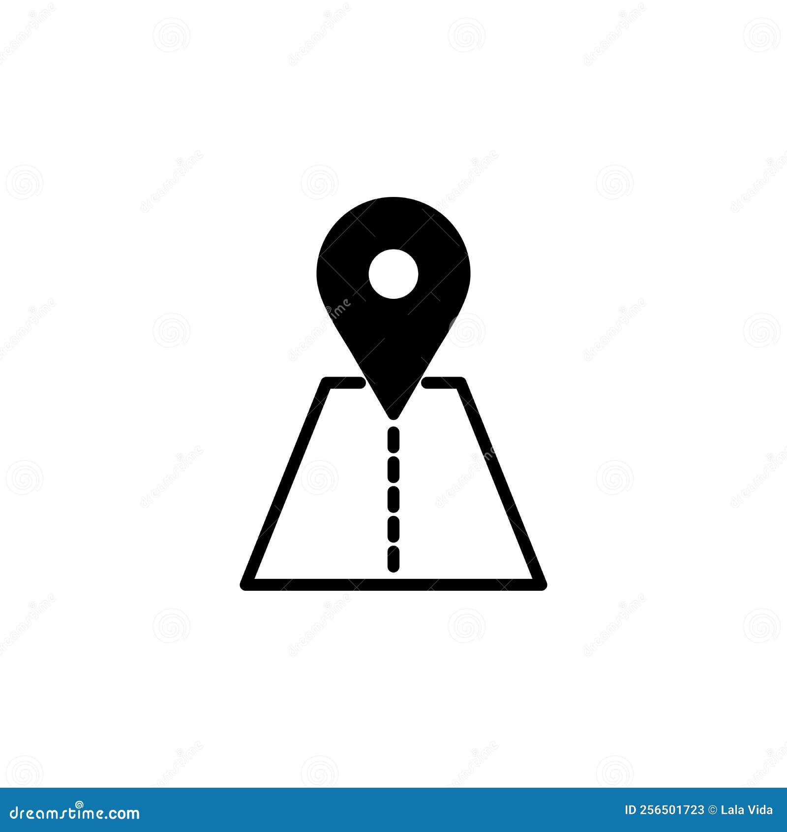 GPS, Map, Navigation, Direction Icon Vector Illustration Logo Template ...