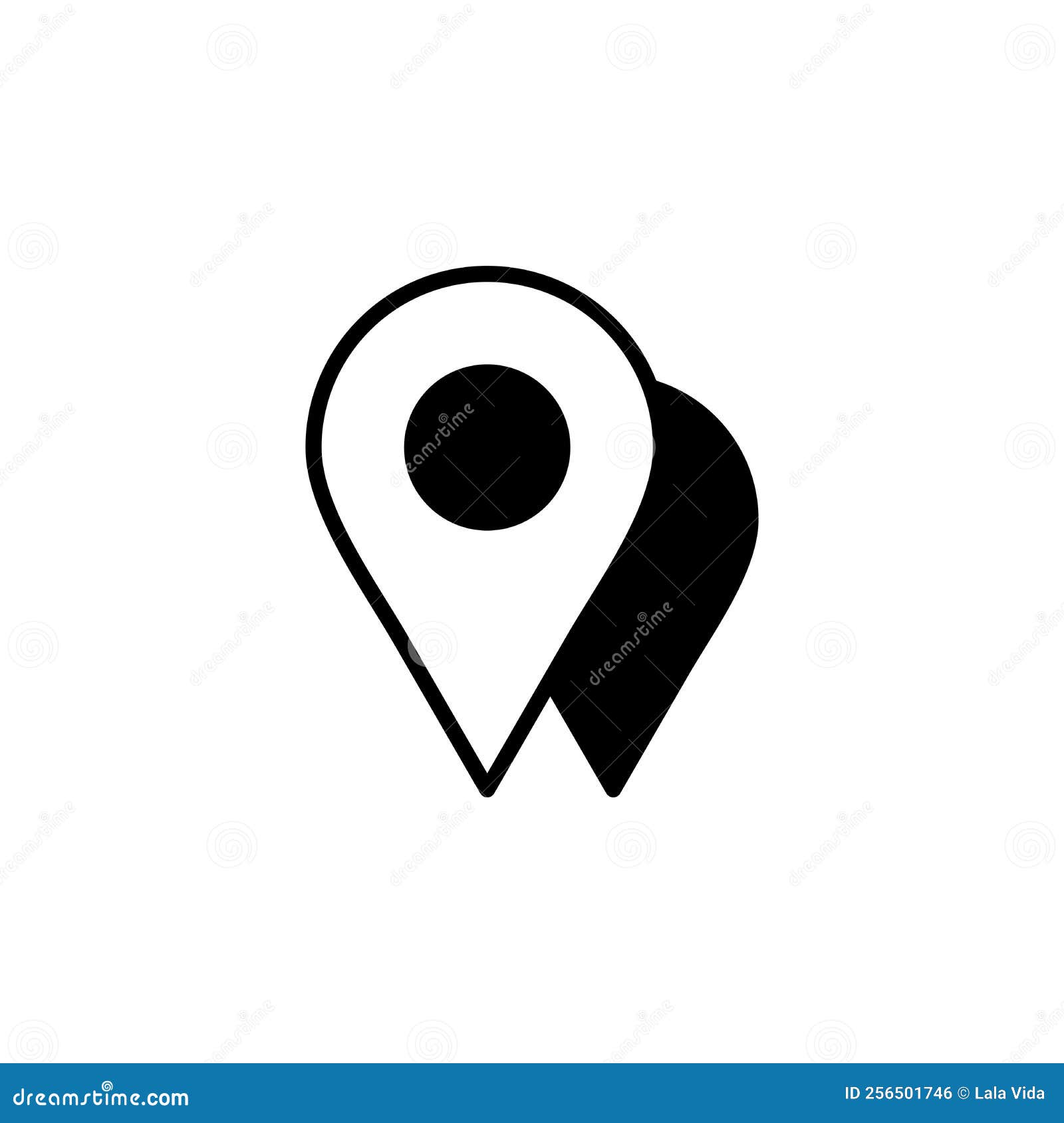 GPS, Map, Navigation, Direction Icon Vector Illustration Logo Template ...