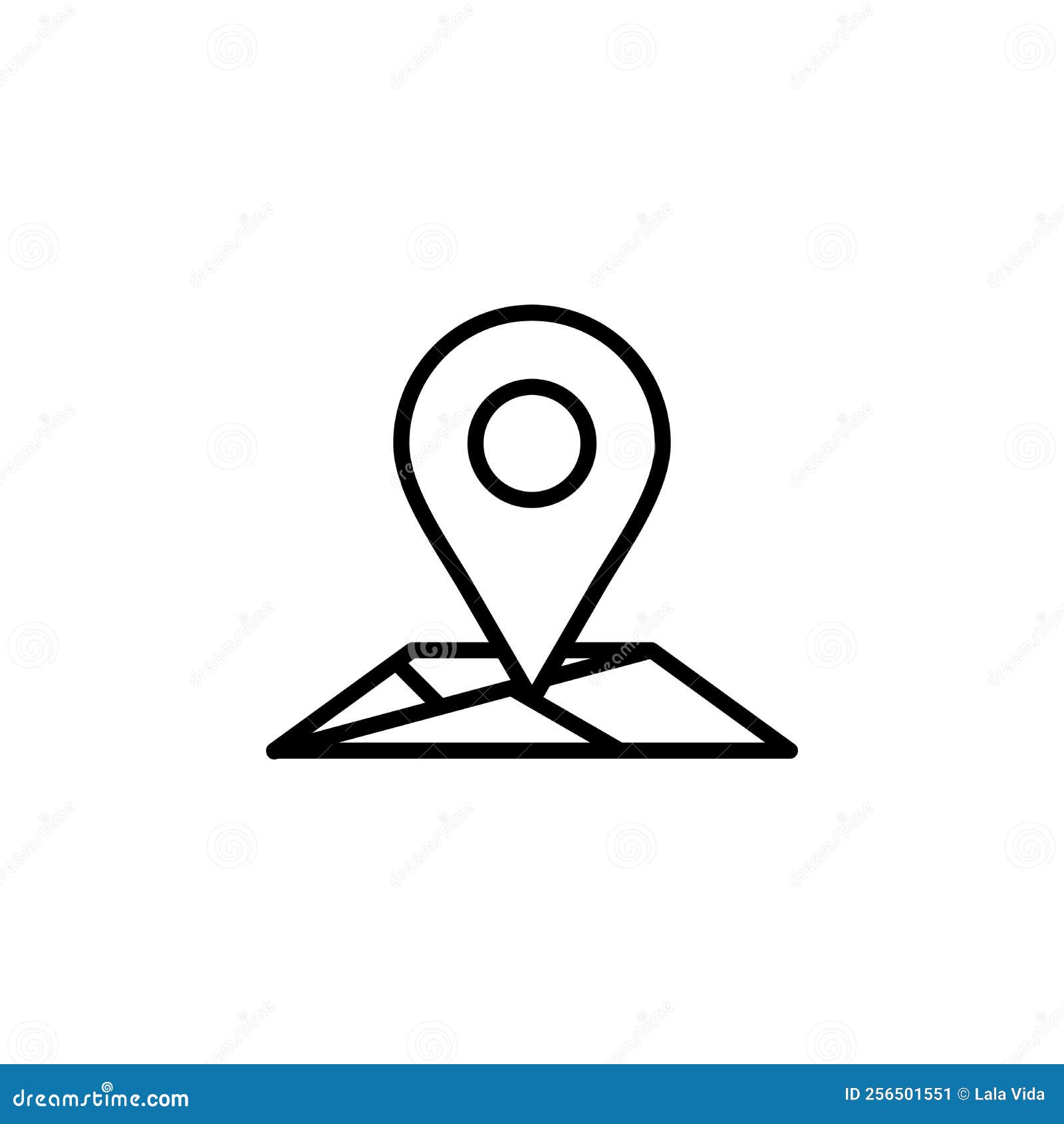 GPS, Map, Navigation, Direction Icon Vector Illustration Logo Template ...