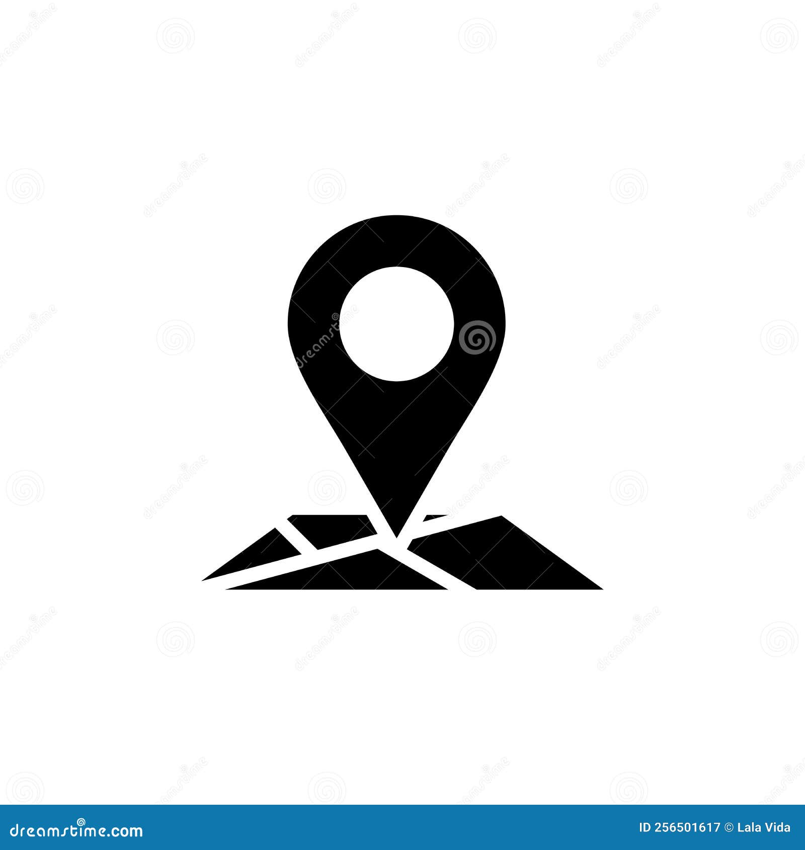 GPS, Map, Navigation, Direction Icon Vector Illustration Logo Template ...