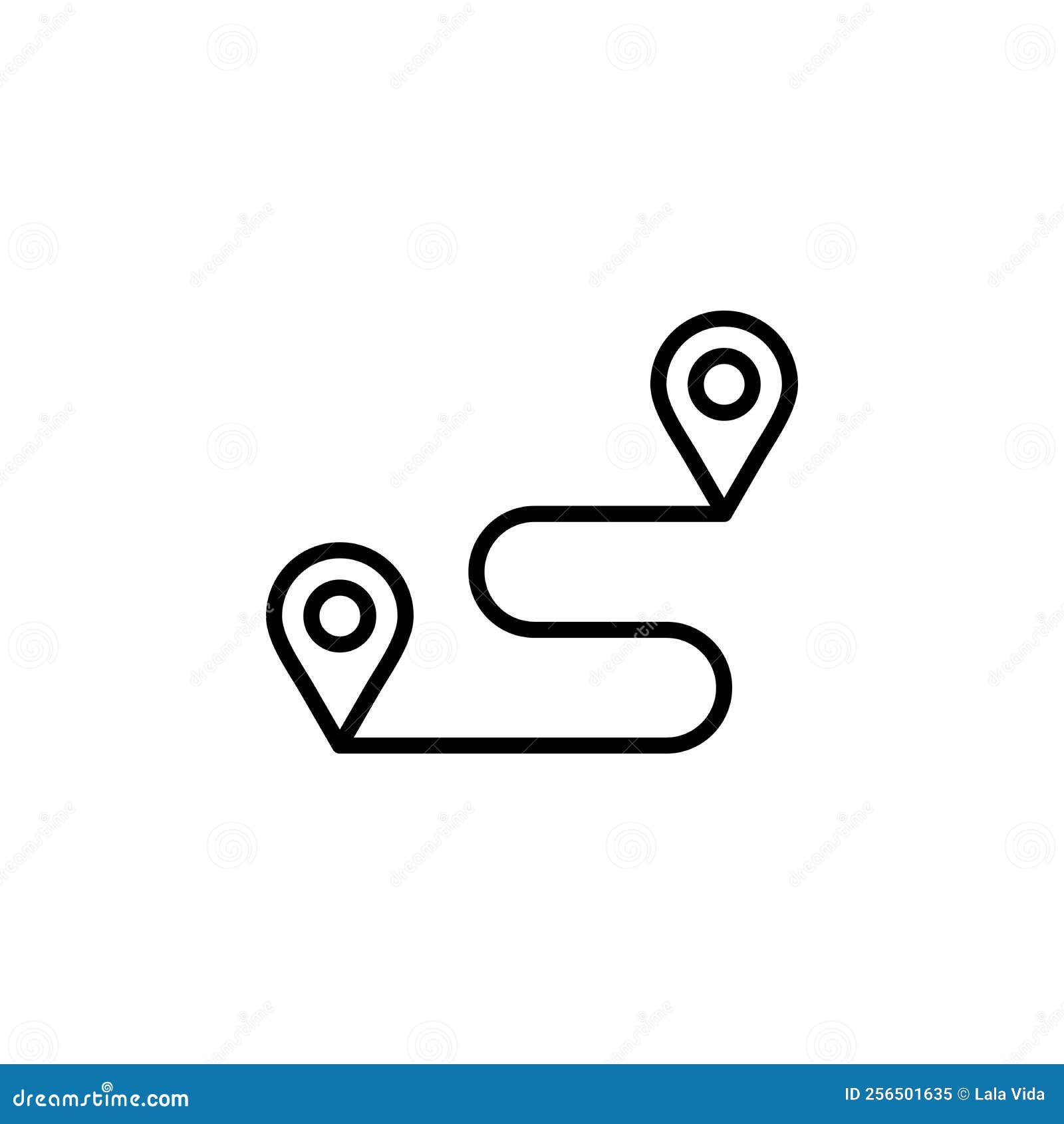 GPS, Map, Navigation, Direction Icon Vector Illustration Logo Template ...