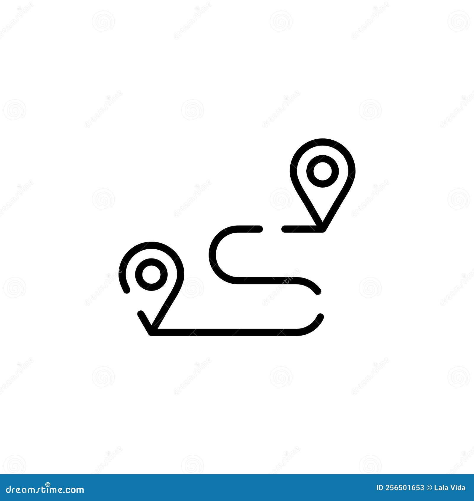 GPS, Map, Navigation, Direction Icon Vector Illustration Logo Template ...