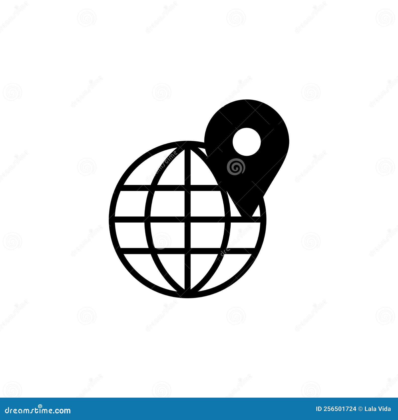 GPS, Map, Navigation, Direction Icon Vector Illustration Logo Template ...