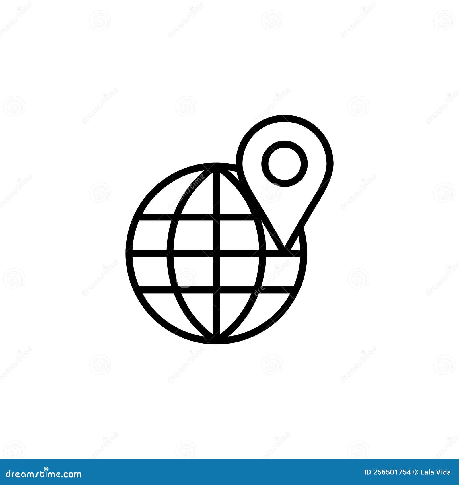 GPS, Map, Navigation, Direction Icon Vector Illustration Logo Template ...