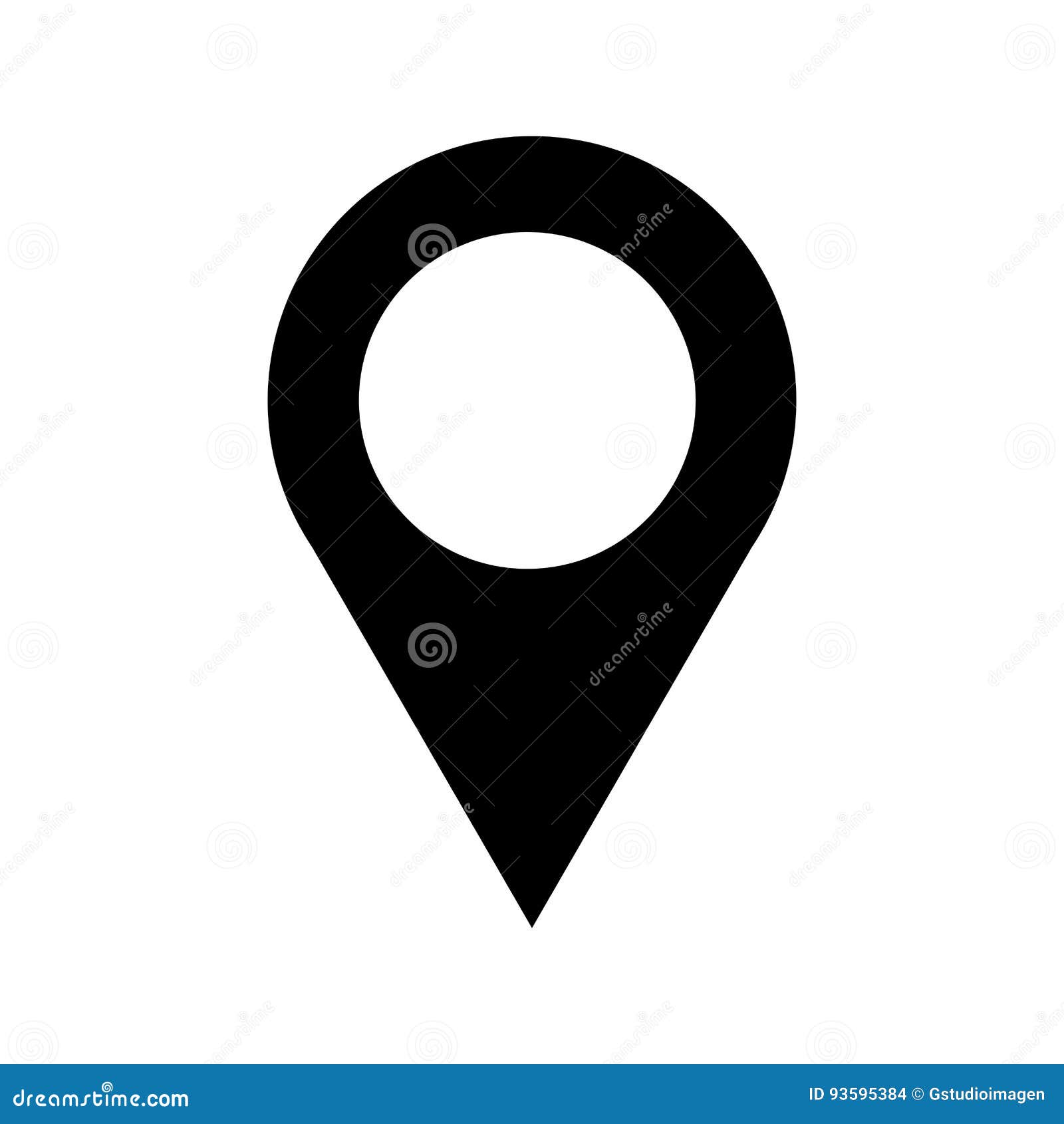 Gps map pointer cartoon stock vector. Illustration of background - 93595384