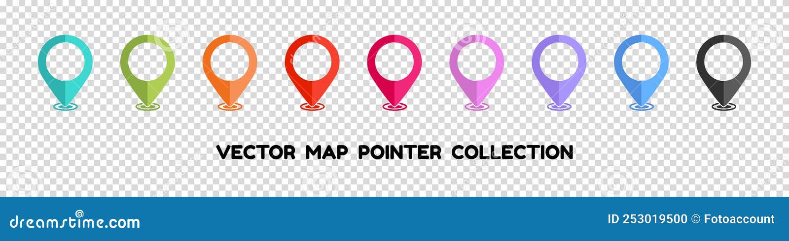 GPS Map Pointer Set - Colorful Vector Illustrations Isolated on ... GPS Map Pointer Set - Colorful Vector Illustrations Isolated on ...