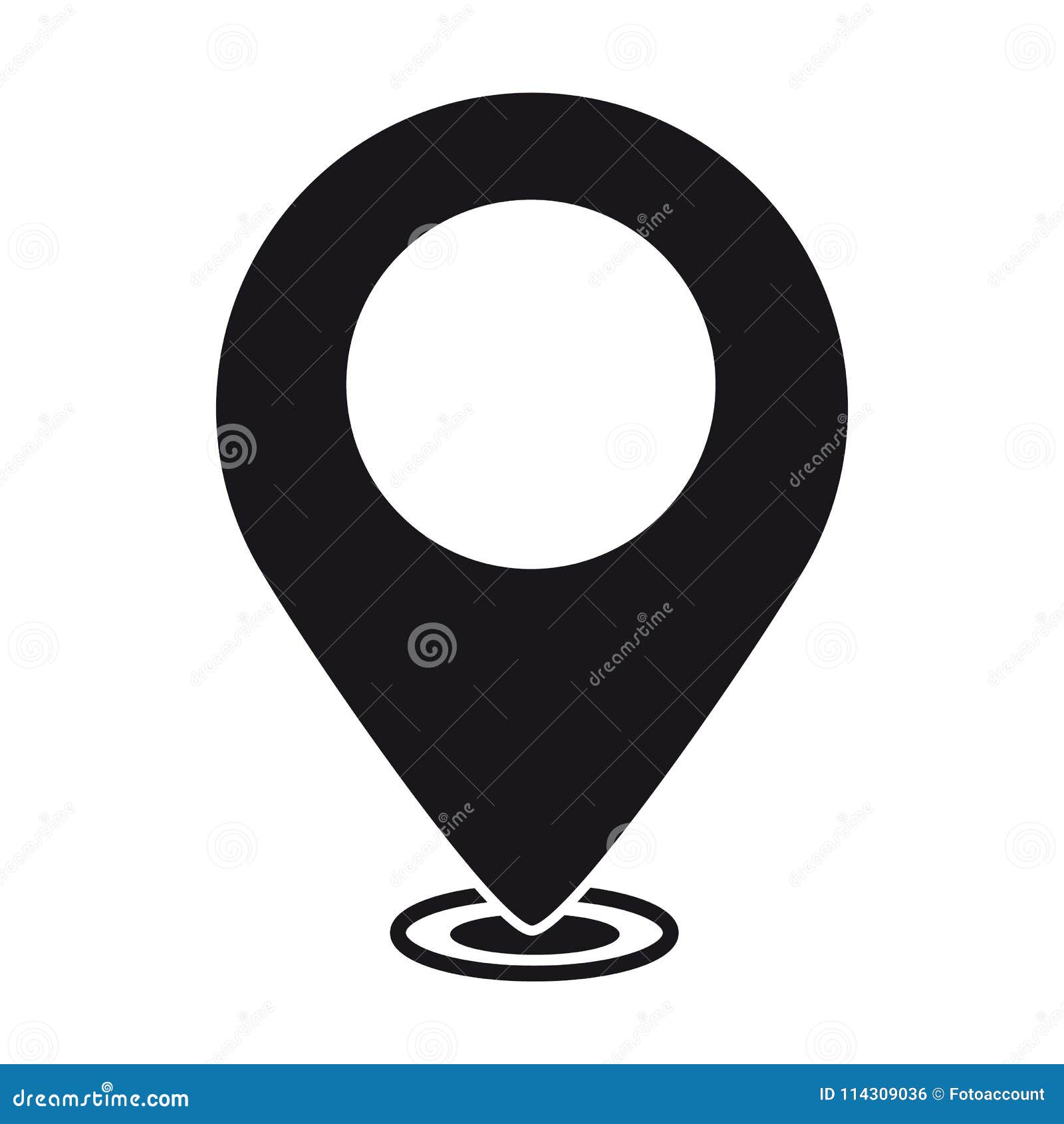 GPS Map Pointer - Vector Illustration Stock Vector - Illustration of ...