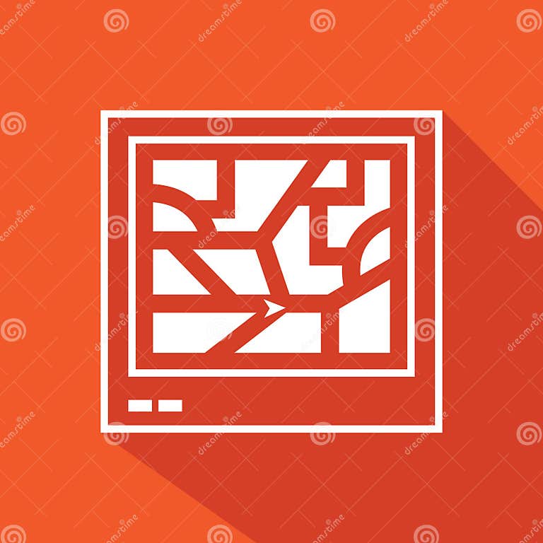 Gps Map. Vector Illustration Decorative Design Stock Vector ...