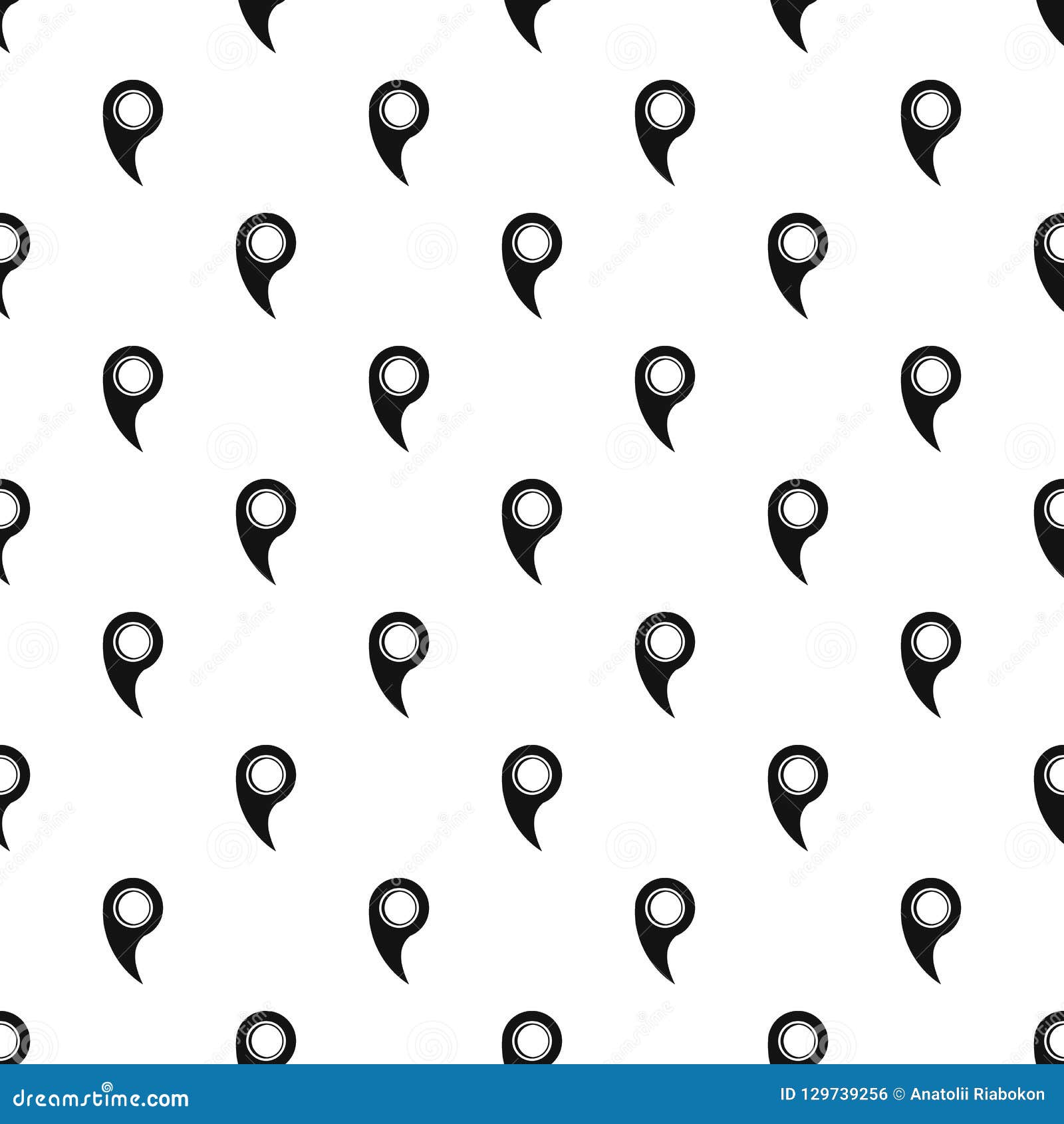 Gps Mark Pattern Seamless Vector Stock Vector - Illustration of ...