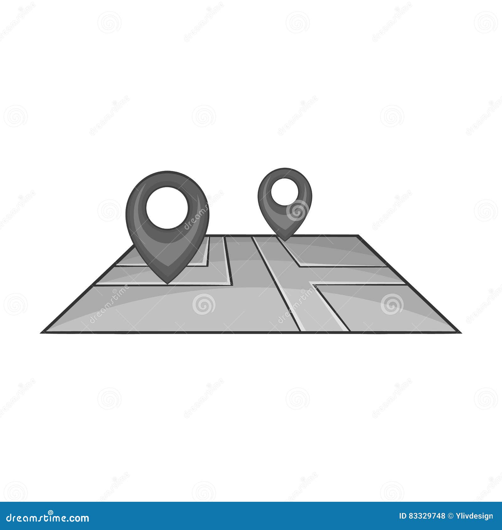 GPS Marks on Map Icon, Black Monochrome Style Stock Vector ... GPS Marks on Map Icon, Black Monochrome Style Stock Vector ...