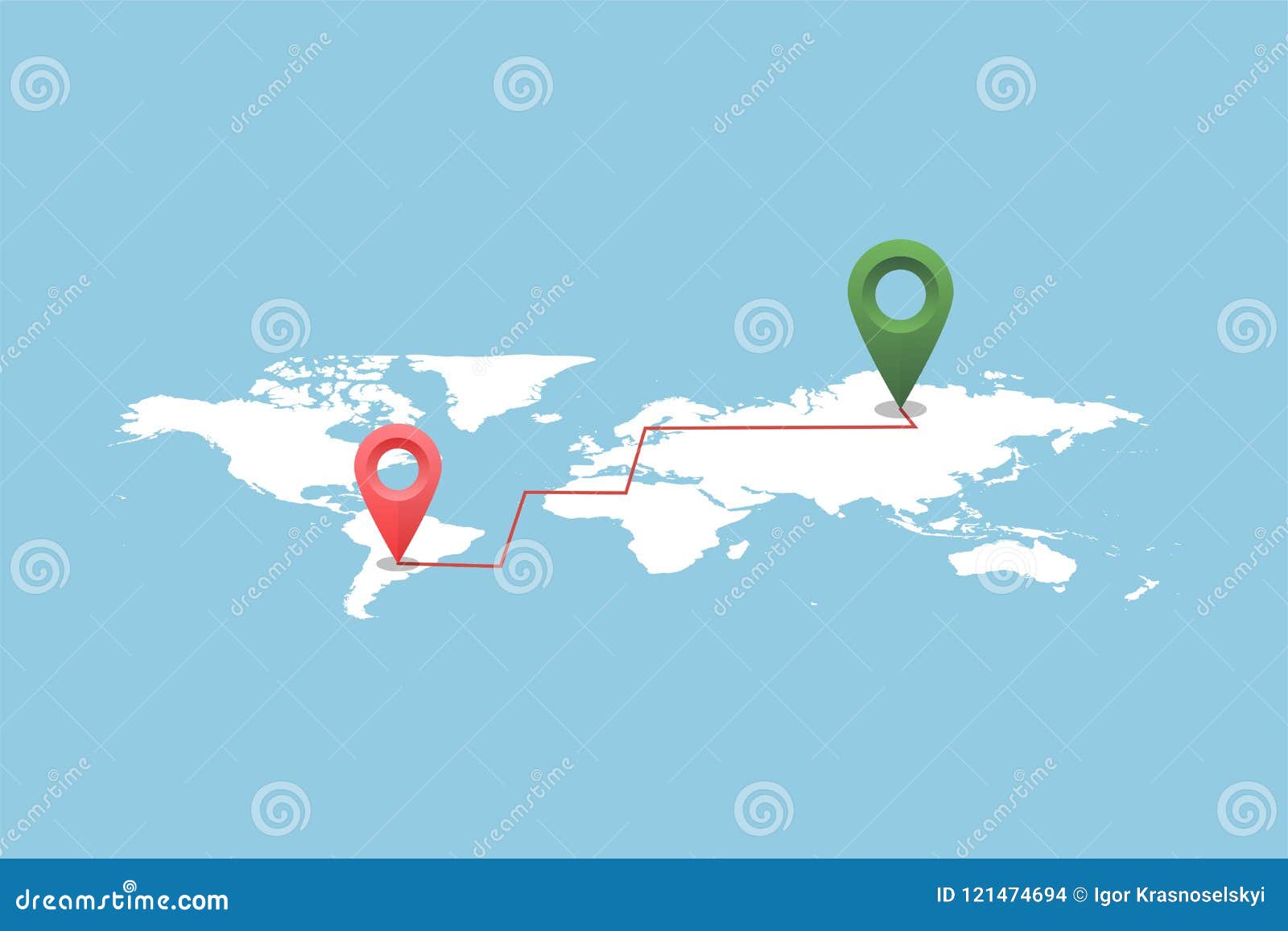 GPS Navigation Around the World Stock Vector - Illustration of design ...