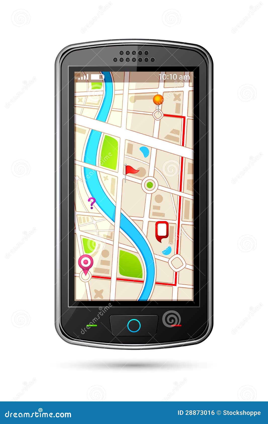 GPS Navigation Device stock vector. Illustration of display - 28873016 GPS Navigation Device stock vector. Illustration of display - 28873016