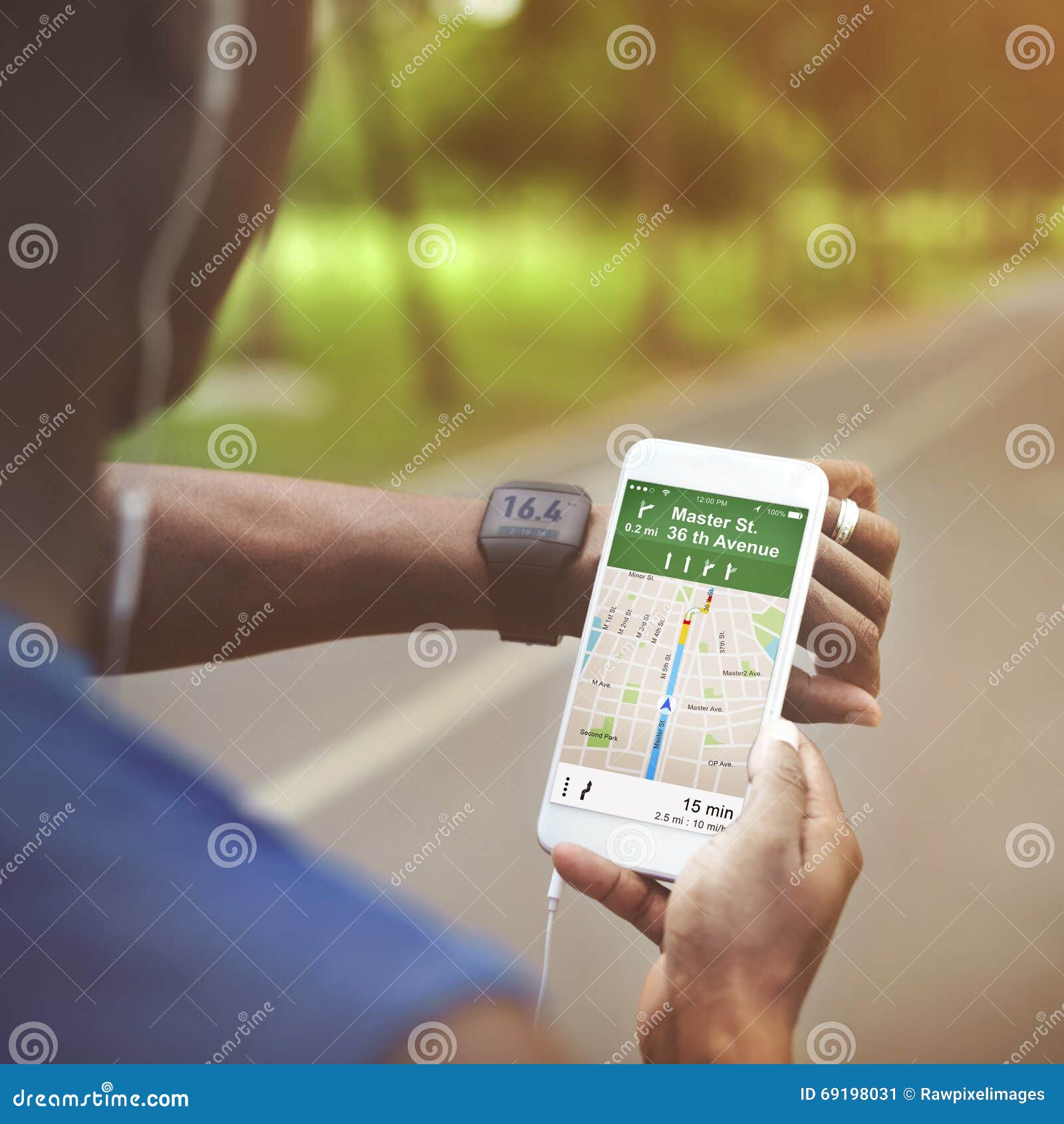 GPS Navigation Directions Location Map Concept Stock Image - Image of ...