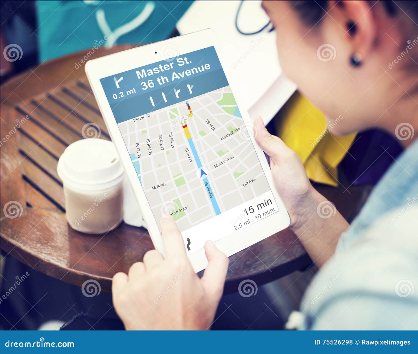 GPS Navigation Directions Location Map Concept Stock Photo - Image of ...