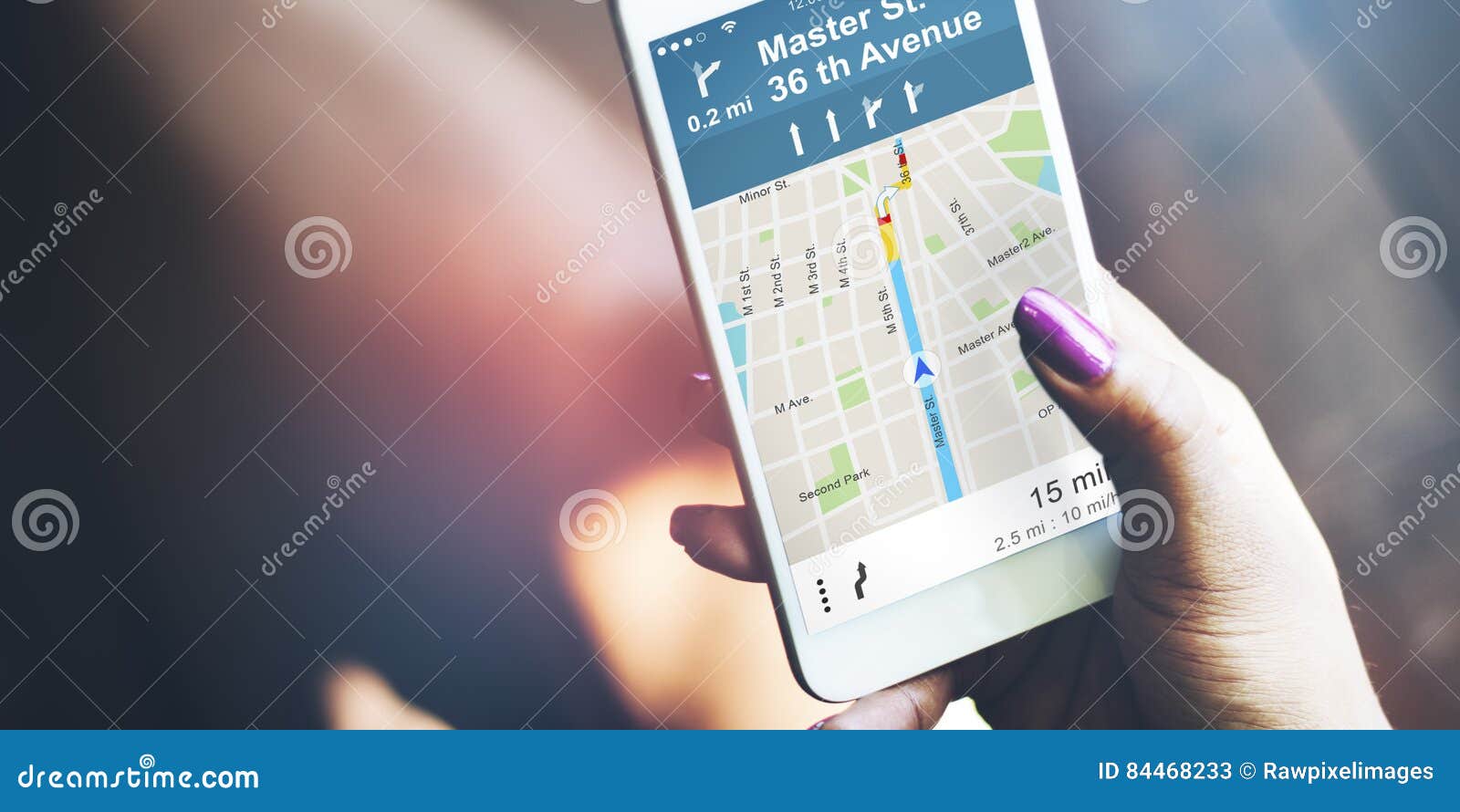 GPS Navigation Directions Location Map Concept Stock Image - Image of ...