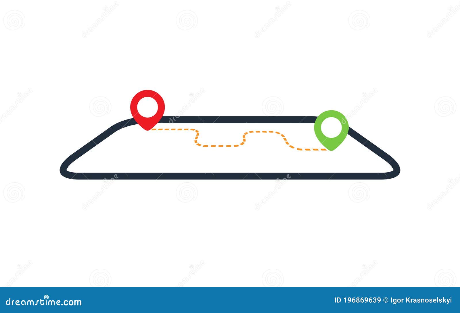 Gps Navigation. Map with Gps Navigation. Pin Location with Road Stock ...