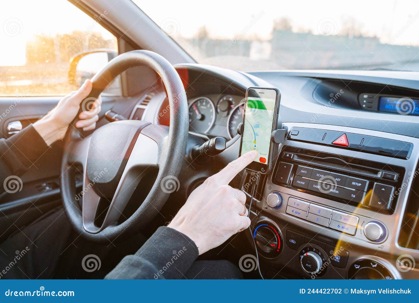 Gps Navigation Map System. Global Positioning System on Smartphone ...