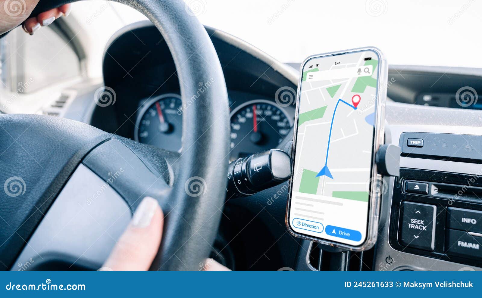 Gps Navigation Map System. Global Positioning System on Smartphone ...
