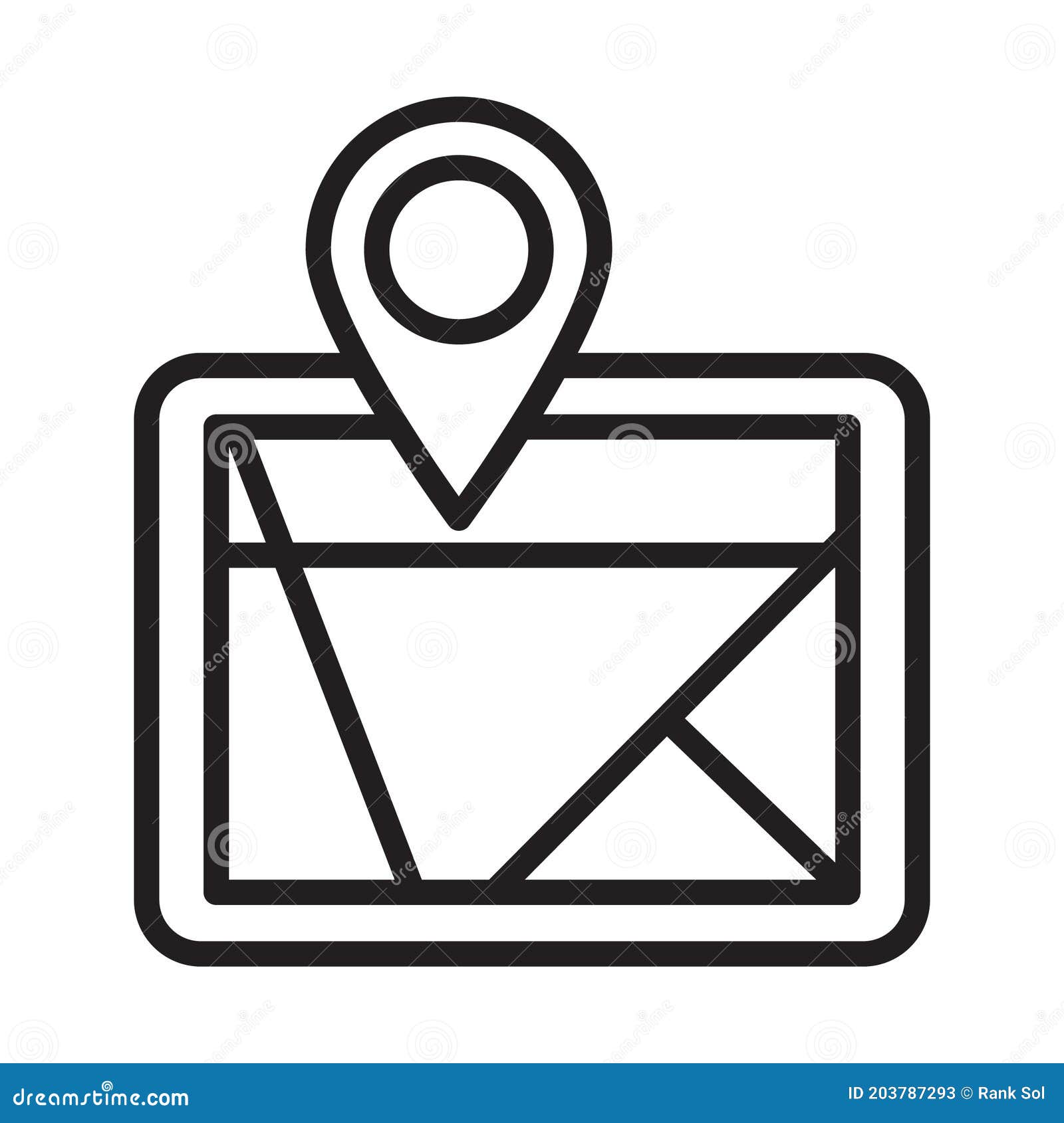 Gps, Navigation, Gps Screen, Monitor Fully Editable Vector Icon Stock ...