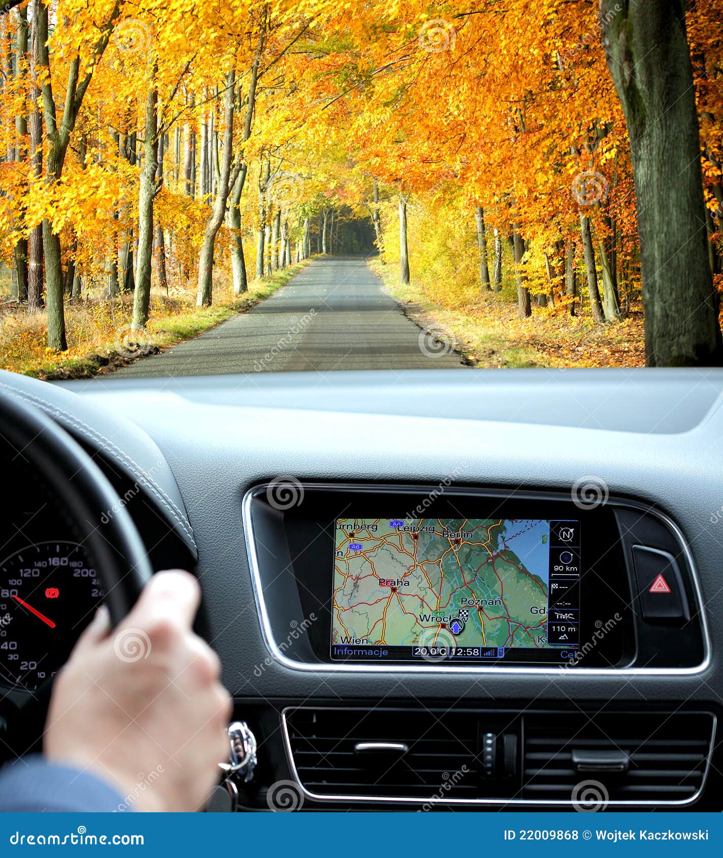 GPS navigation system stock photo. Image of destination - 22009868
