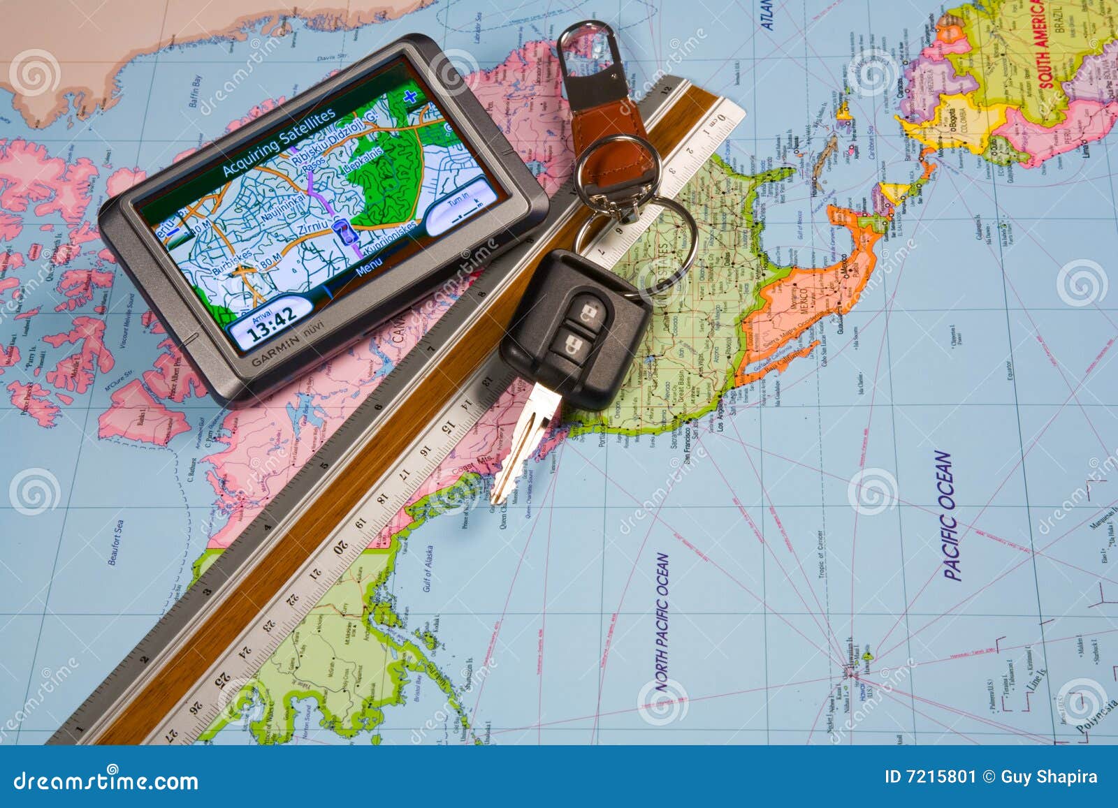 GPS Navigation system stock image. Image of device, location - 7215801