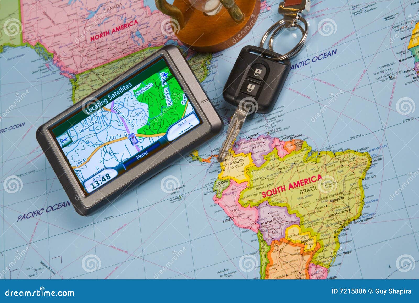 GPS Navigation system stock photo. Image of modern, keys - 7215886