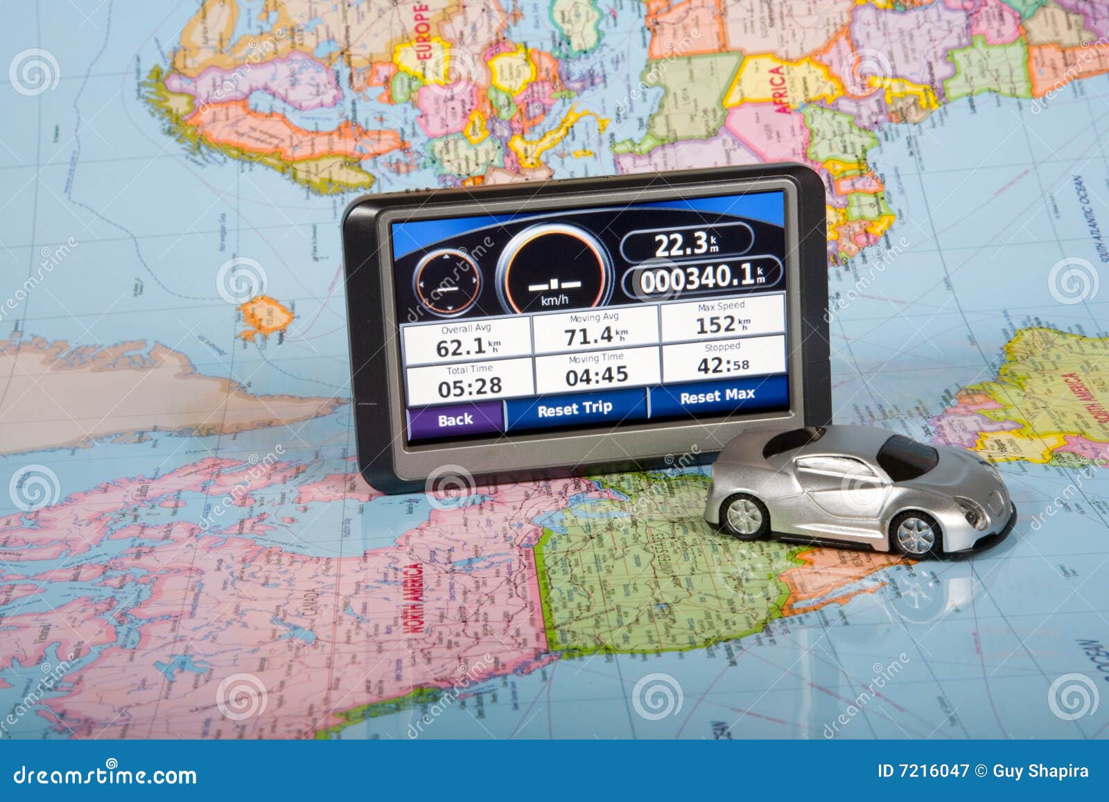 GPS Navigation system stock image. Image of drive, search - 7216047