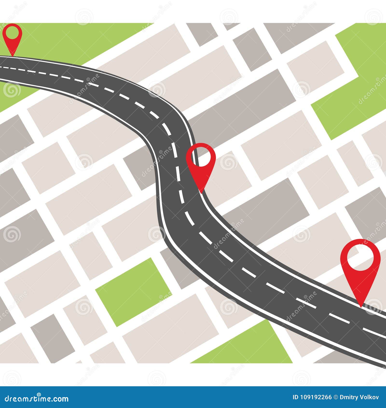 GPS Navigation System Banner. Navigation Concept with Pin Pointer Stock ...